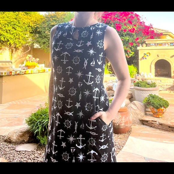 Quacker Factory | Dresses | Quaker Factory Anchor Summer Dress | Poshmark